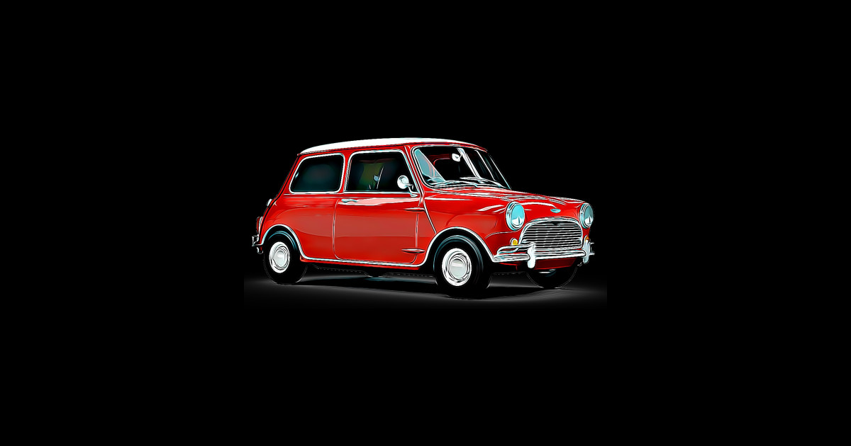 Classic Mini Cartoon - Car - Sticker | TeePublic