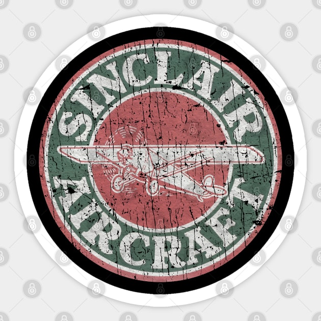 Vintage - Sinclair Aircraft - Vintage - Sticker | TeePublic
