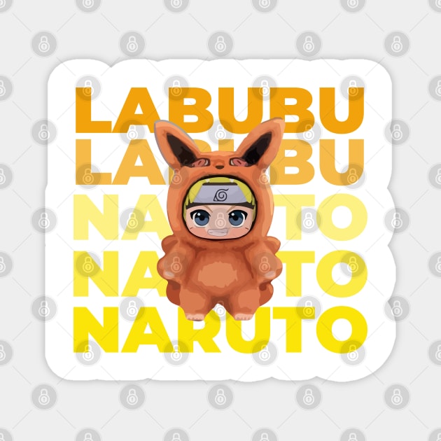 Labubu x Naruto - Labubu - Magnet | TeePublic