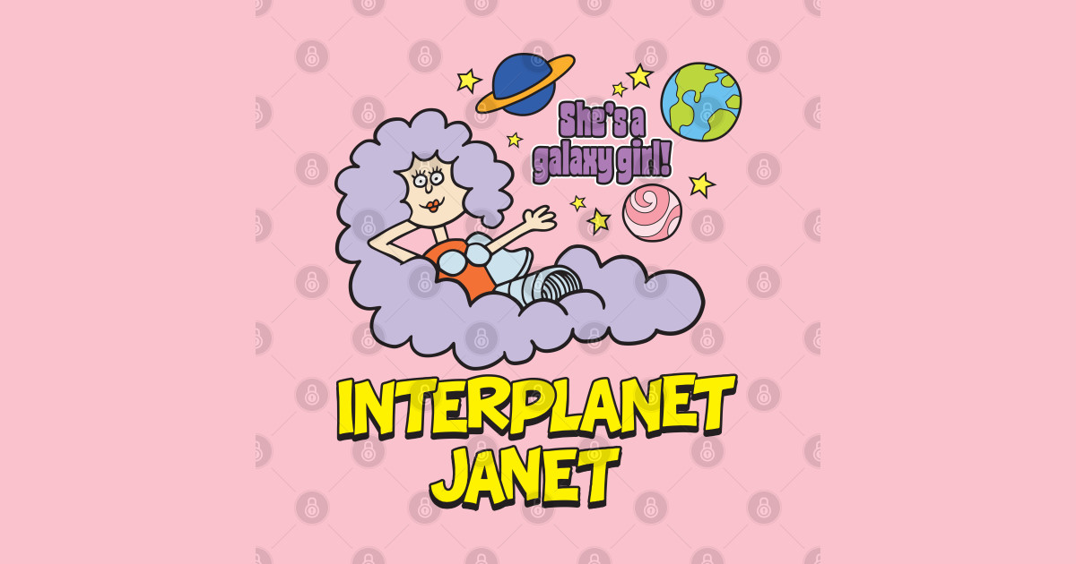 SHR Interplanet Janet - Interplanet Janet - T-Shirt | TeePublic