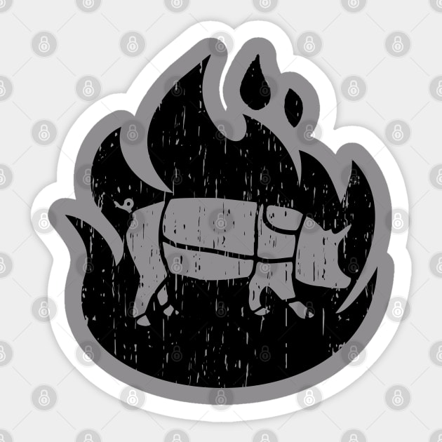 BBQ GRILL PIG ROAST - Bbq Barbecue - Sticker | TeePublic