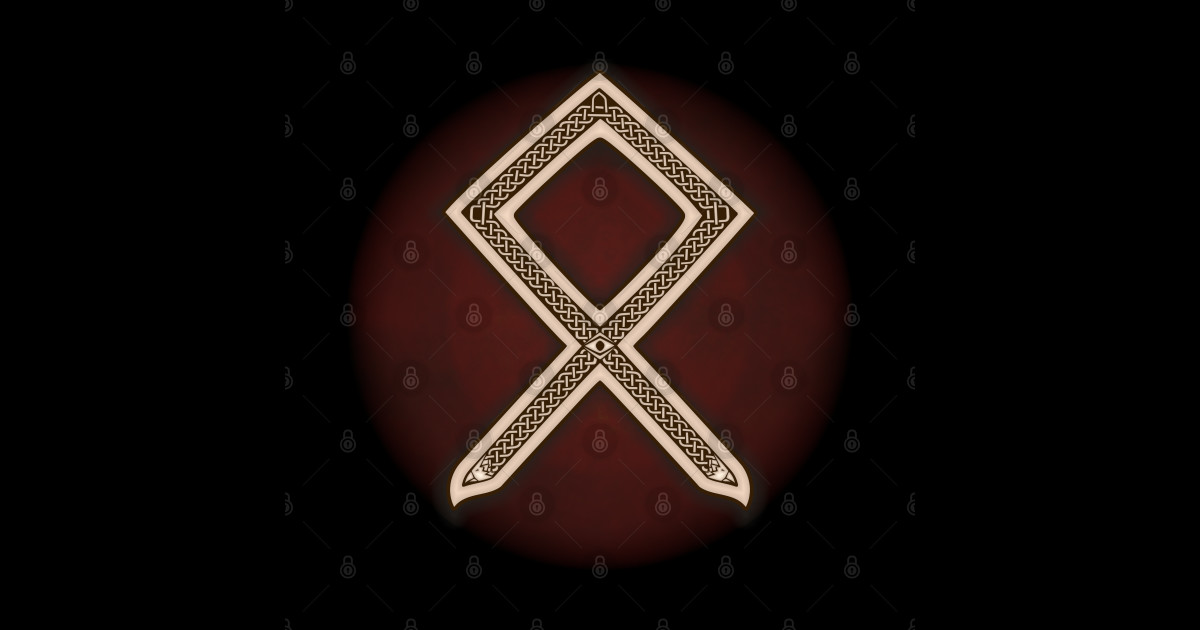 Othala, Odin's Rune (Wodan) - version 2 - Viking / Norse / Saxon ...