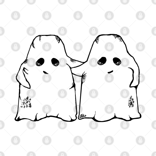 Ghost Hug - Ghost - Tapestry | TeePublic