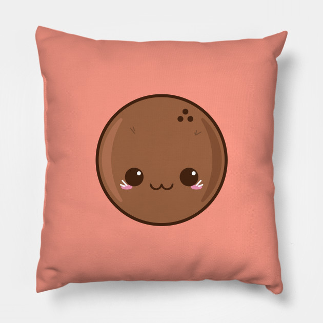 Cute coconut - Kawaii Food - Pillow | TeePublic