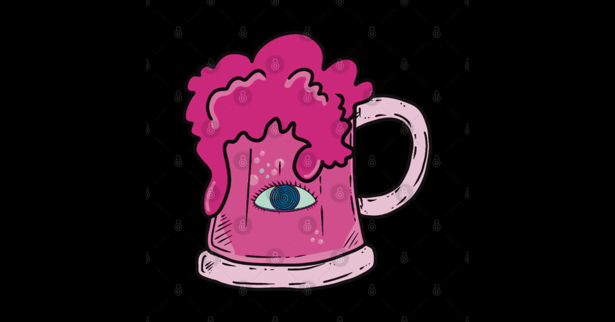 Pink Magic Tankard - Magic - Sticker | TeePublic
