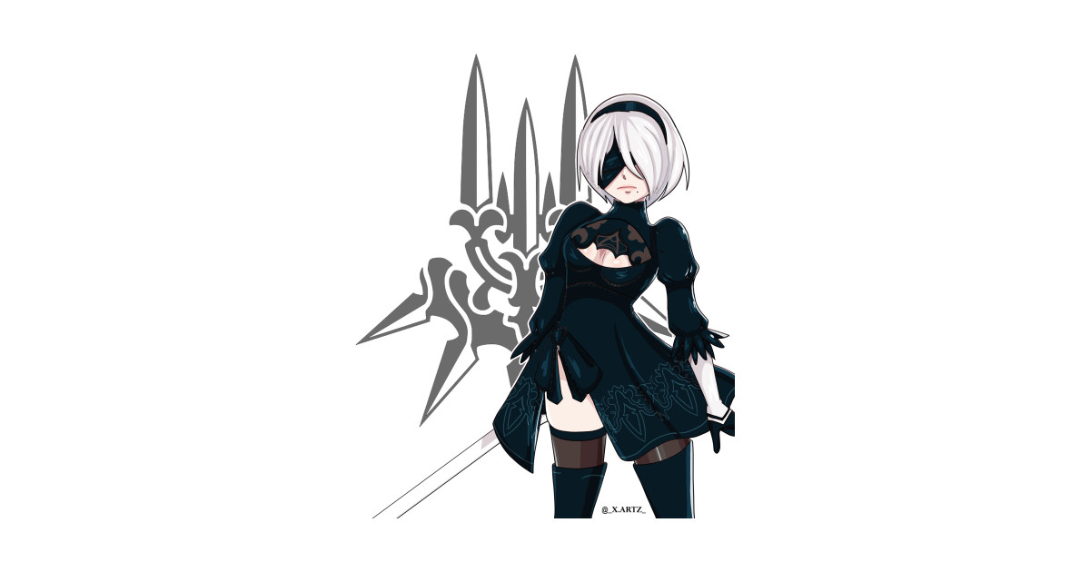 Nier:Automata 2B - 2b Nier Automata - T-Shirt | TeePublic