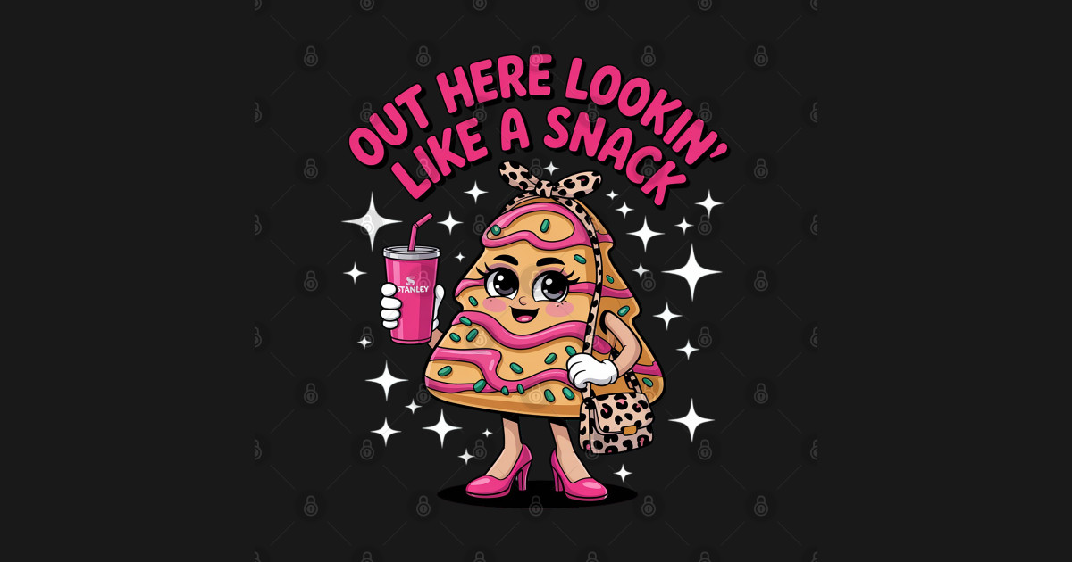 Out Here Lookin Like A Snack Christmas Tree Cake Xmas - Out Here Lookin ...