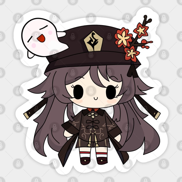 Chibi Genshin Hutao - Genshin Impact - Sticker | TeePublic