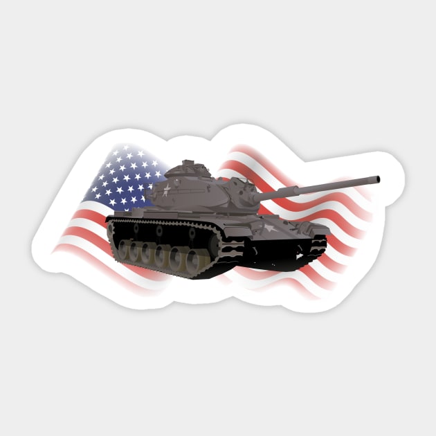 M60 American Battle Tank - M60 Tank - Sticker | TeePublic