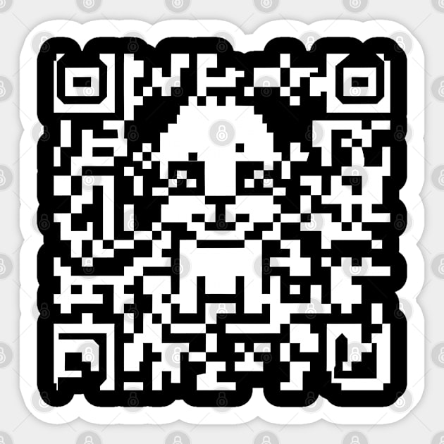 Corgi dog QR code - Dog - Sticker | TeePublic