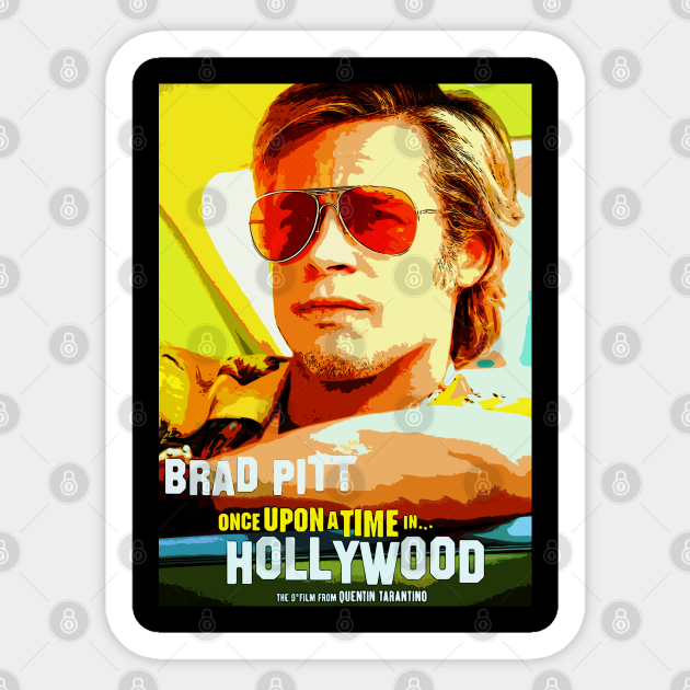 brad pitt - Brad Pitt - Sticker | TeePublic