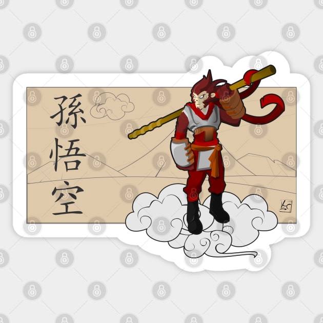 Monkey King - Journey To The West - Sticker | TeePublic