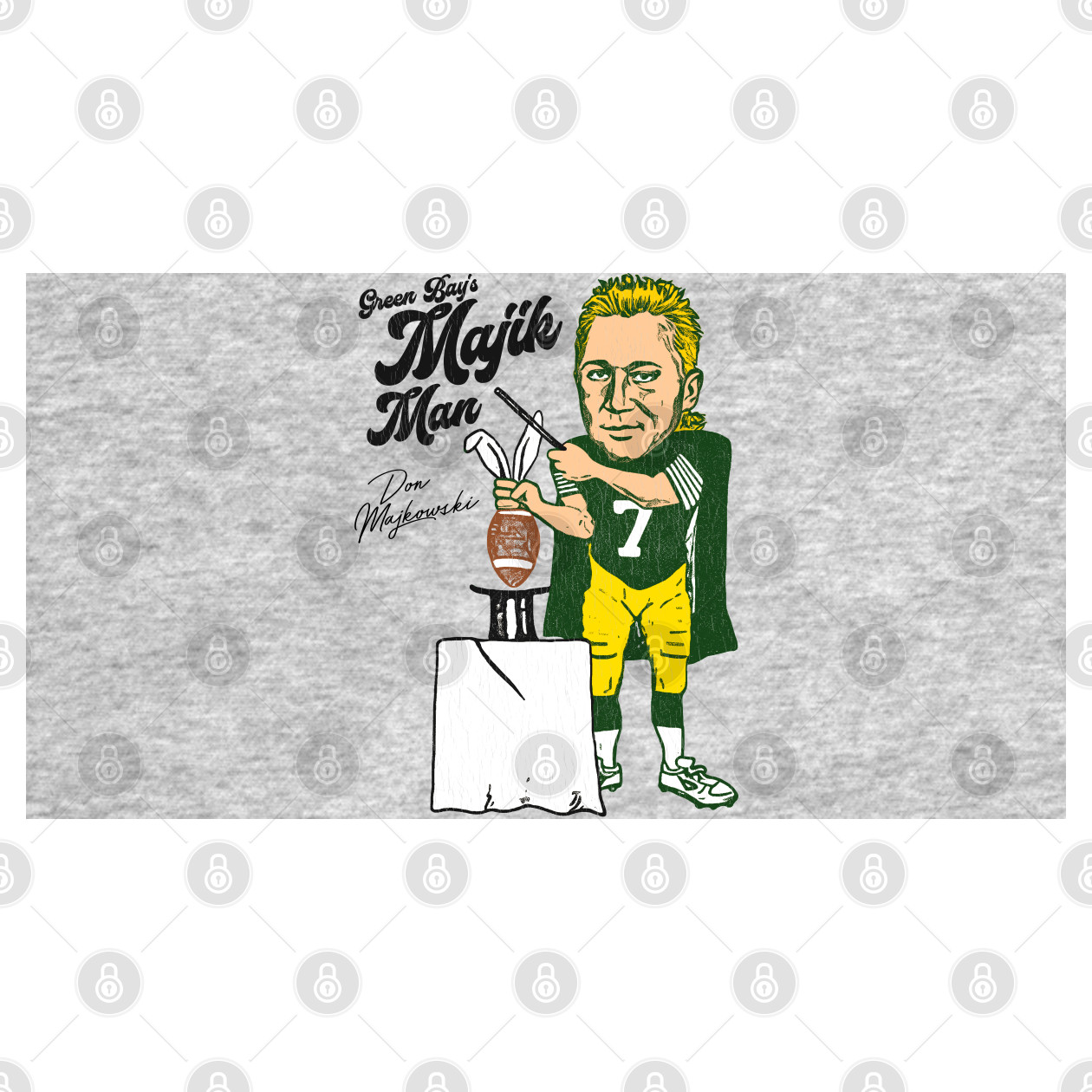 Green Bay's Majik Man - Don Majkowski - Football - T-Shirt | TeePublic