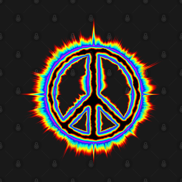 Psychedelic Peace sign - Peace Sign - T-Shirt sold by Islam Adel | SKU ...