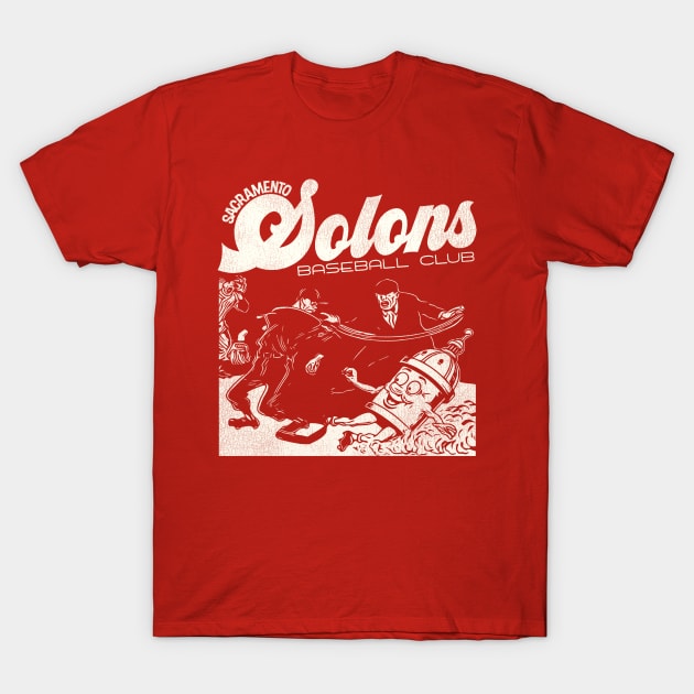 Defunct Sacramento Solons Baseball Team - Baseball - T-Shirt | TeePublic