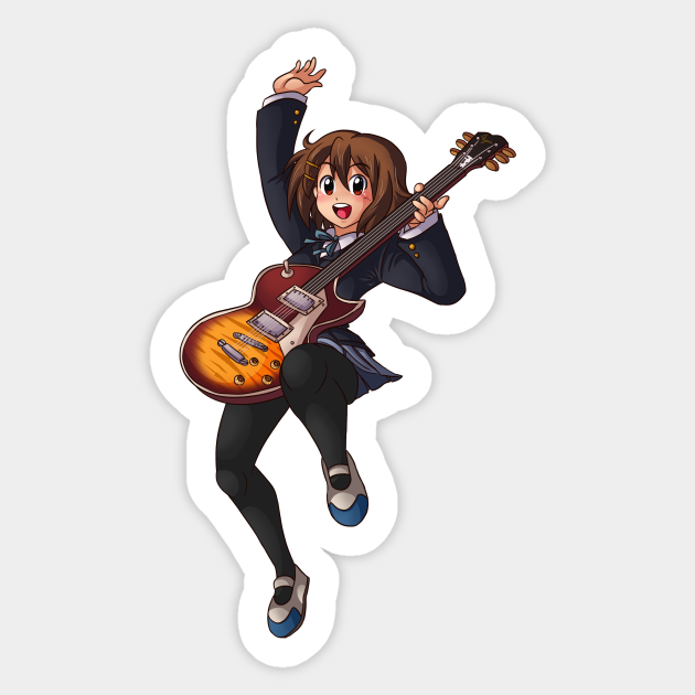 Yui from K-ON! - K On - Sticker | TeePublic