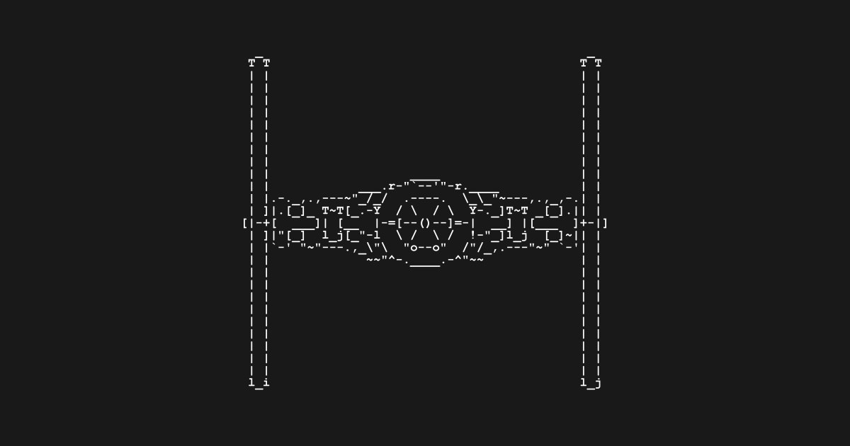 ASCII Art TIE Fighter - Ascii Art - T-Shirt | TeePublic