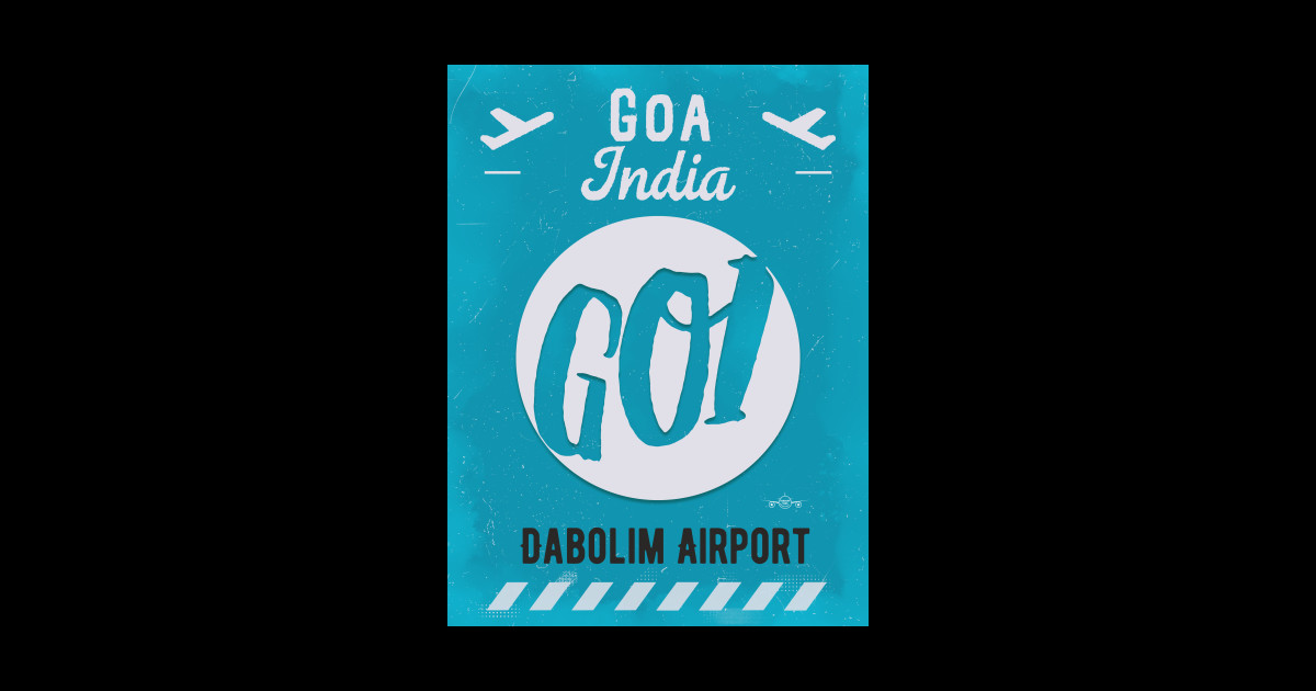 GOI Dabolim airport - Airport Code - Sticker | TeePublic