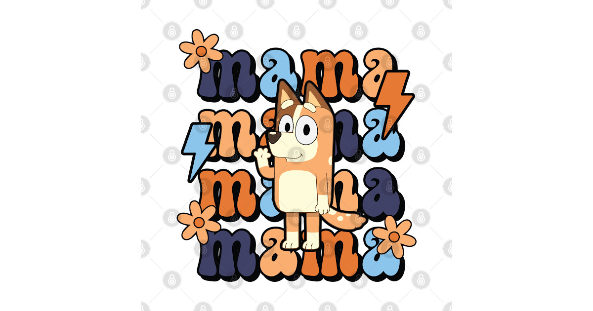 Bluey-v1 Mama - Bluey - T-Shirt | TeePublic