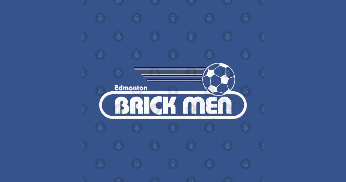 Retro Edmonton Brick Men Soccer - Edmonton Alberta - T-Shirt | TeePublic