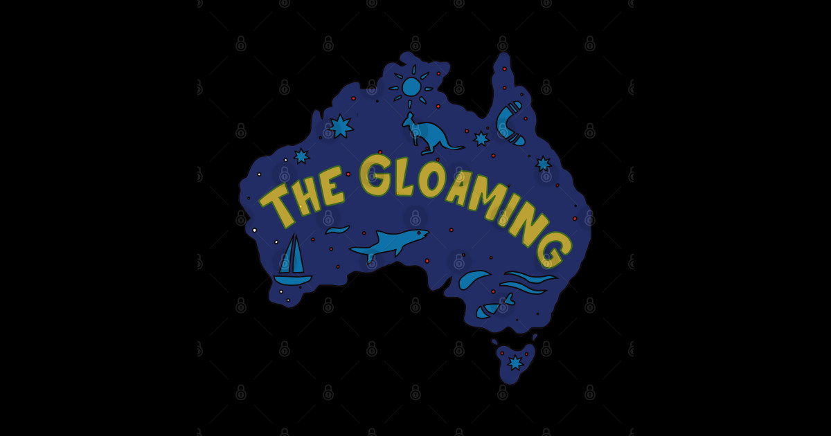 AUSSIE MAP THE GLOAMING - Australia - Posters and Art Prints | TeePublic