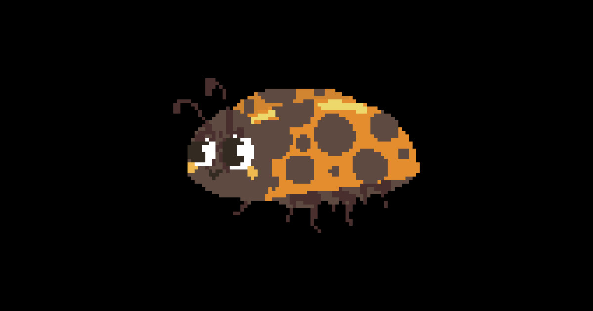 Pixel Beetle Beauty - Pixel - Sticker | TeePublic