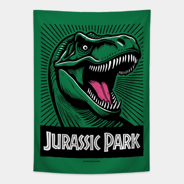 Jurassic Park Rexy Roar Pop Art - Jurassic Park - Tapestry | TeePublic