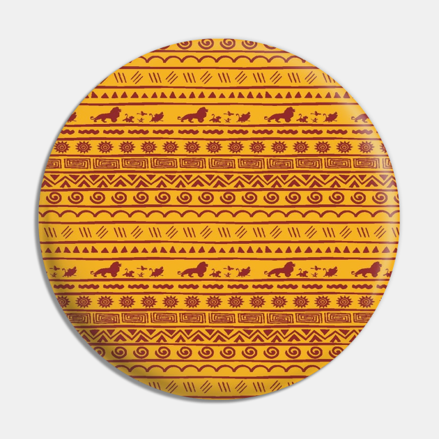 Lion King Pattern - Disney - Pin | TeePublic
