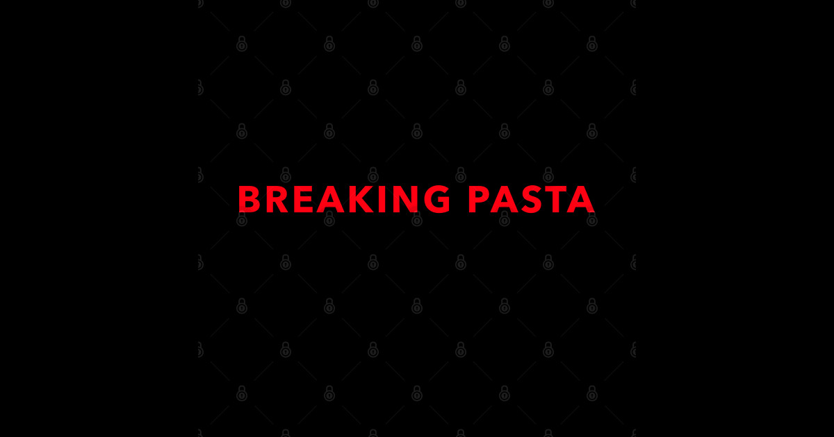 Breaking pasta is a crime - Pasta - Sticker | TeePublic