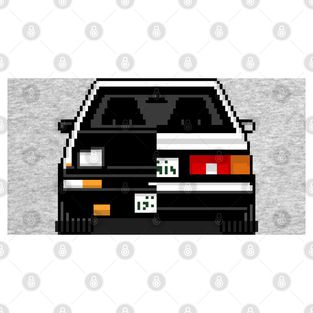 Initial D Toyota Sprinter Trueno AE86 Pixel Art 3 - Initial D - Hoodie ...
