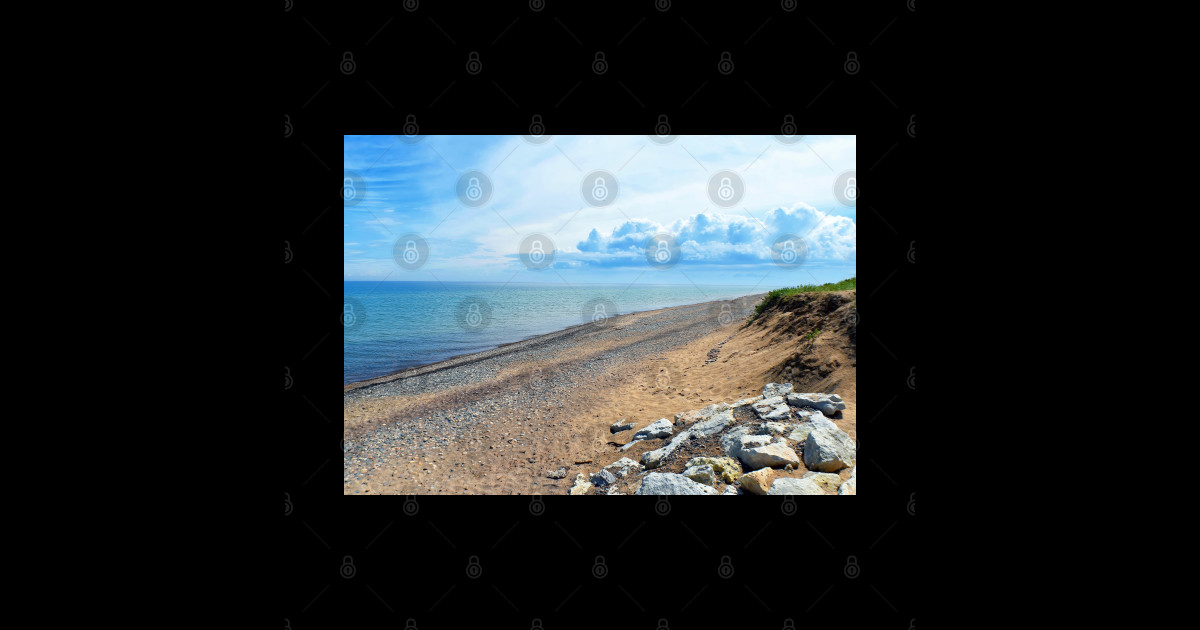 Whitefish Point Beach - Landscape Photography - Sticker | TeePublic