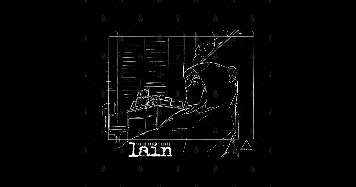 Lain Bear Suit Sketch White Print Anime And Manga Sticker Teepublic