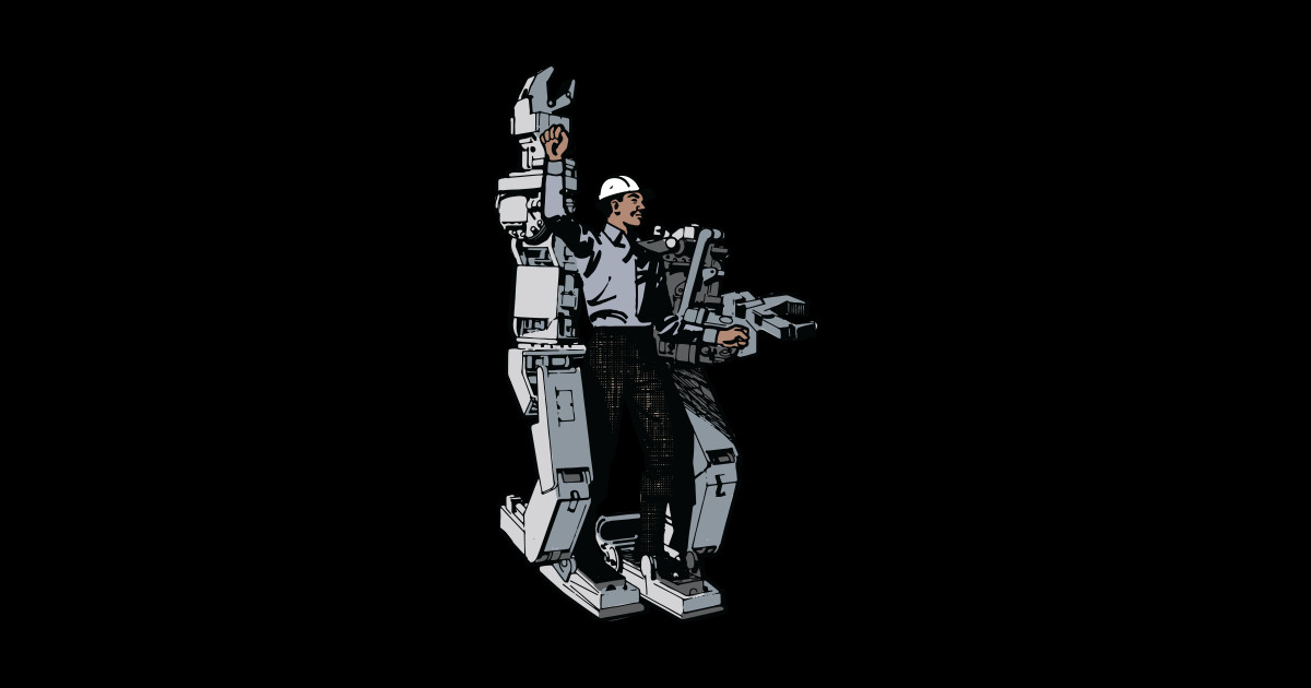 1950s Exoskeleton - Cyberpunk - Sticker | TeePublic