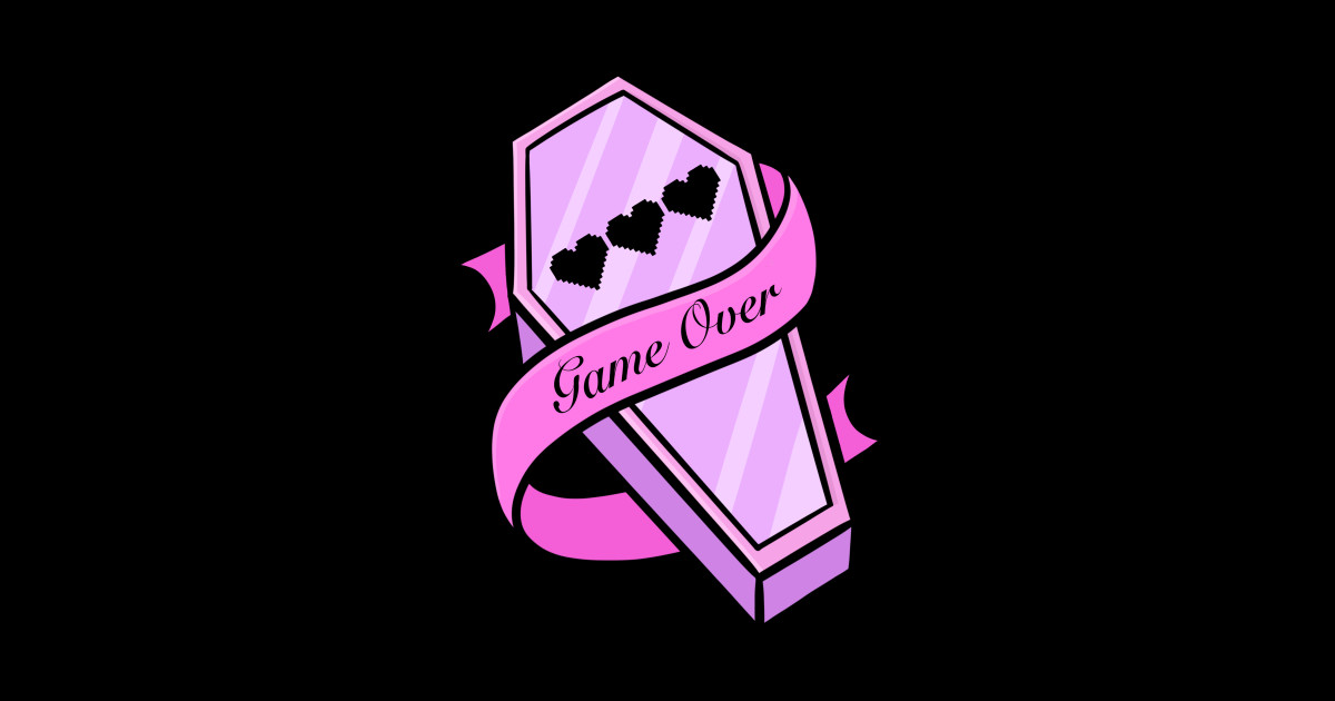 Game Over - Coffin - Sticker | TeePublic