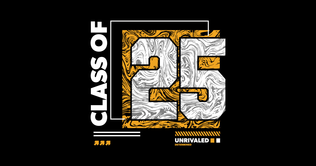 Class of 2025 Urban Streetwear // Graduation Class of '25 Gold - Class ...