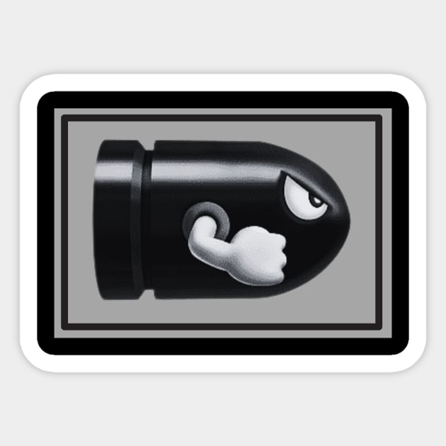 Bullet Bill - Bullet Bill - Sticker | TeePublic