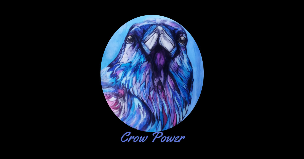 Crow Power - Crow Power - Sticker | TeePublic
