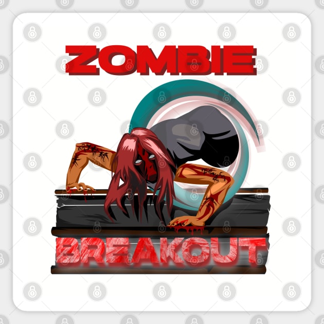 Zombie Breakout (light) - Zombie - Sticker | TeePublic
