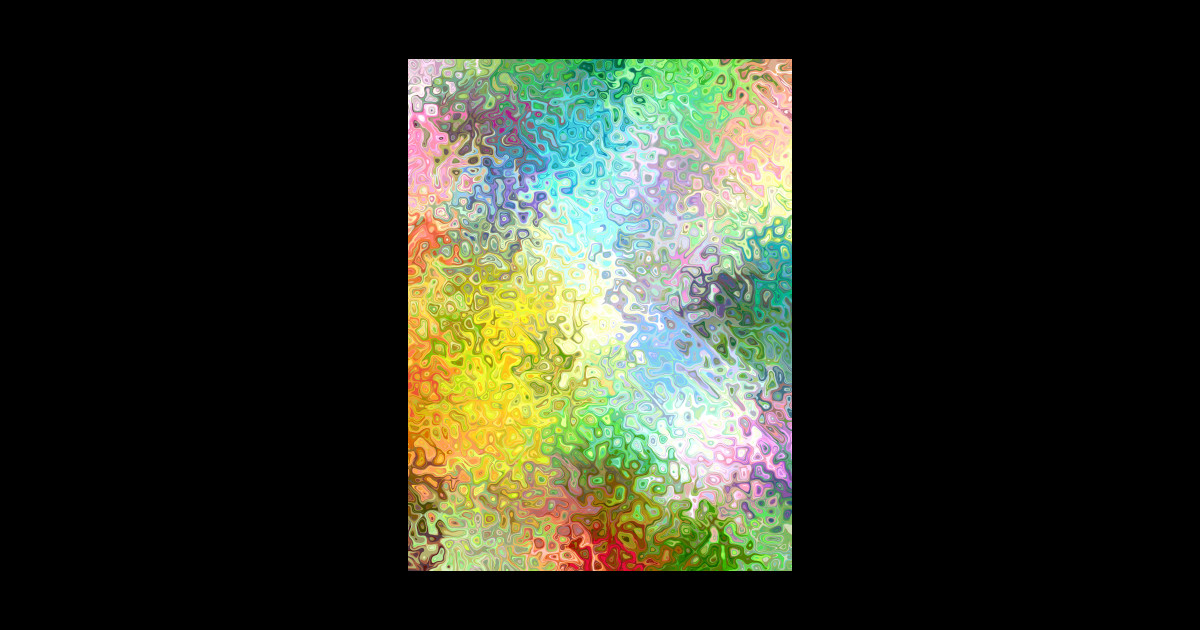 Color Jumble - Abstract Art - Sticker | TeePublic