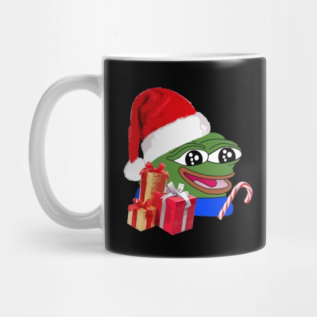Christmas Peepo Pepe The Frog Meme Happy Cute Wholesome - Peepo - Mug ...