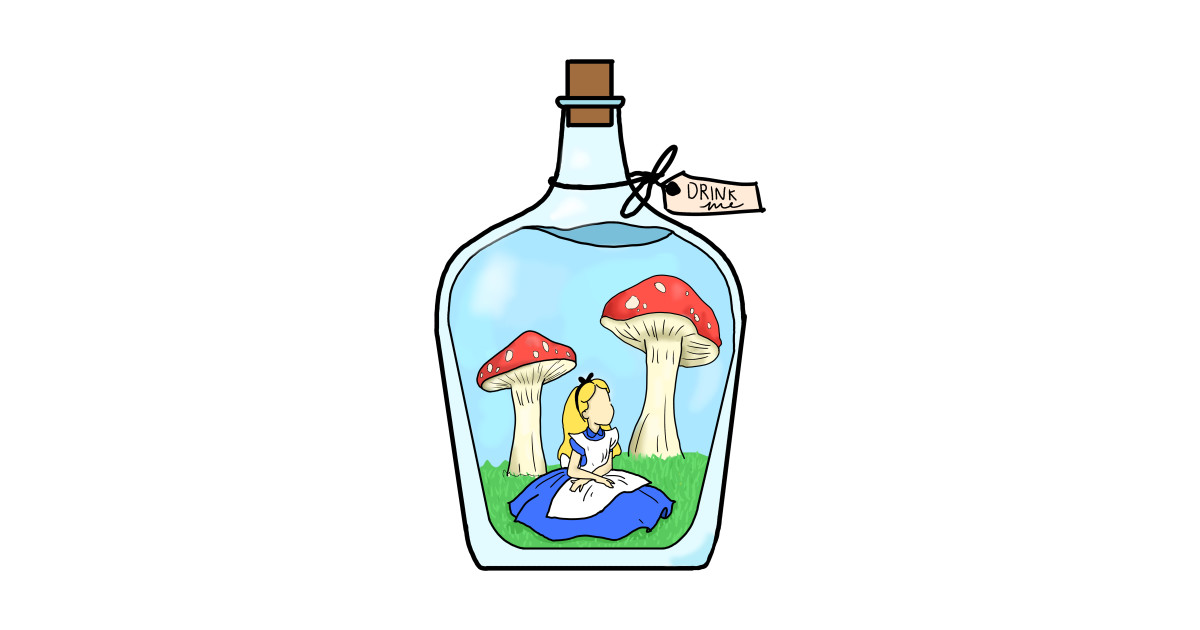 Alice in a bottle - Alice - T-Shirt | TeePublic