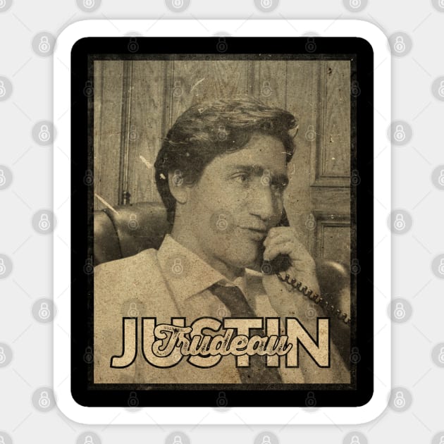 Justin Trudeau / Classic Style - Justin Trudeau - Sticker | TeePublic