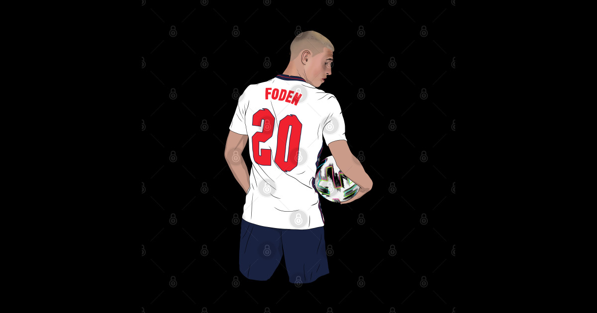 Phil Foden England Gazza Hair - Phil Foden - Sticker | TeePublic
