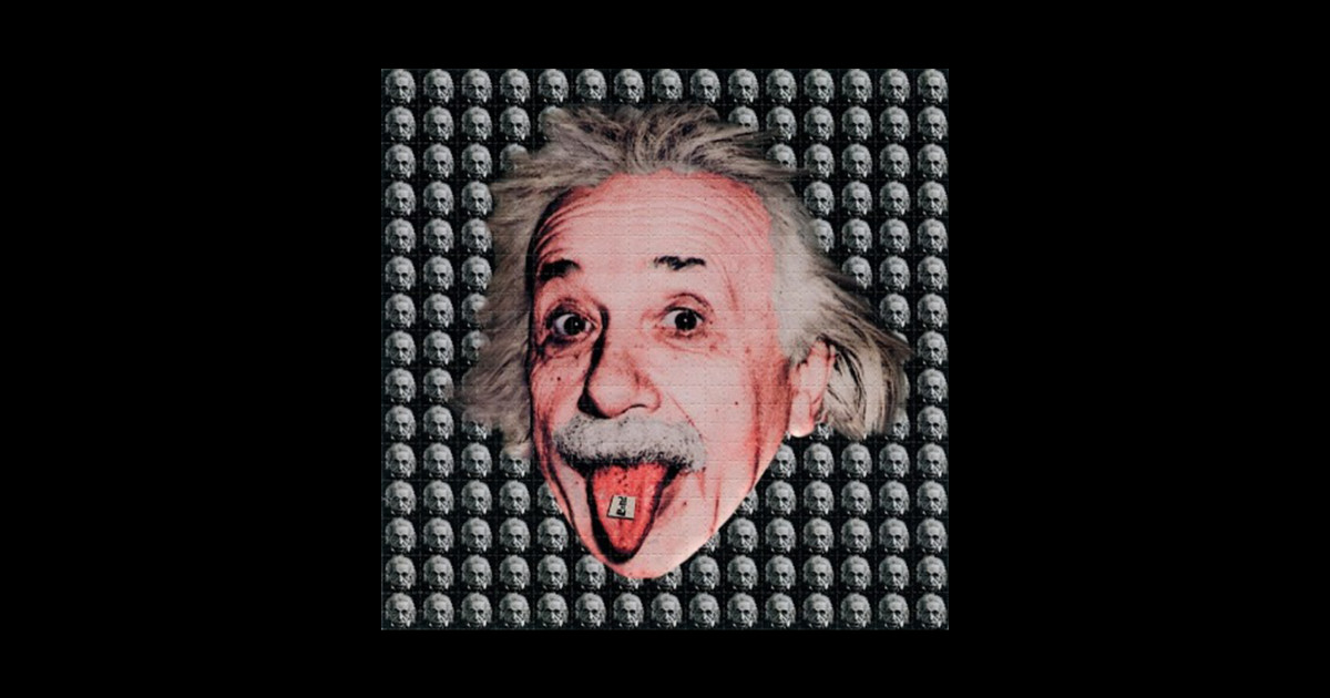 Trippy Einstein - Einstein - Sticker | TeePublic