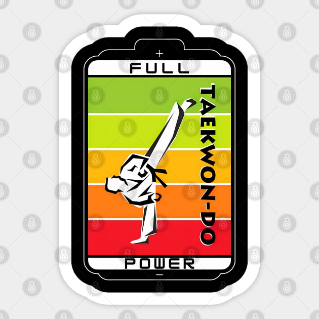 Taekwondo Full Power - Taekwondo Martial Arts - Sticker | TeePublic