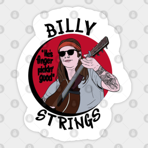 Paper Billy Strings Hooked on Strings Vinyl Sticker Bass Fishing ...