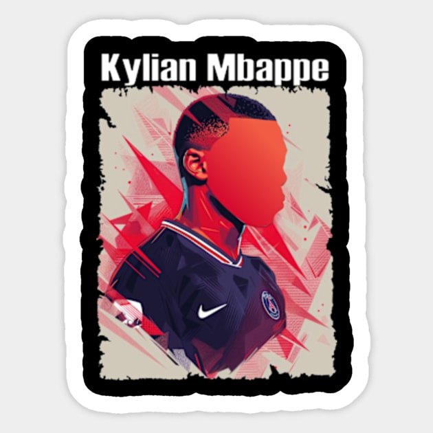 KYLIAN MBAPPE FAN ART - Kylian Mbappe Fan Art - Sticker | TeePublic