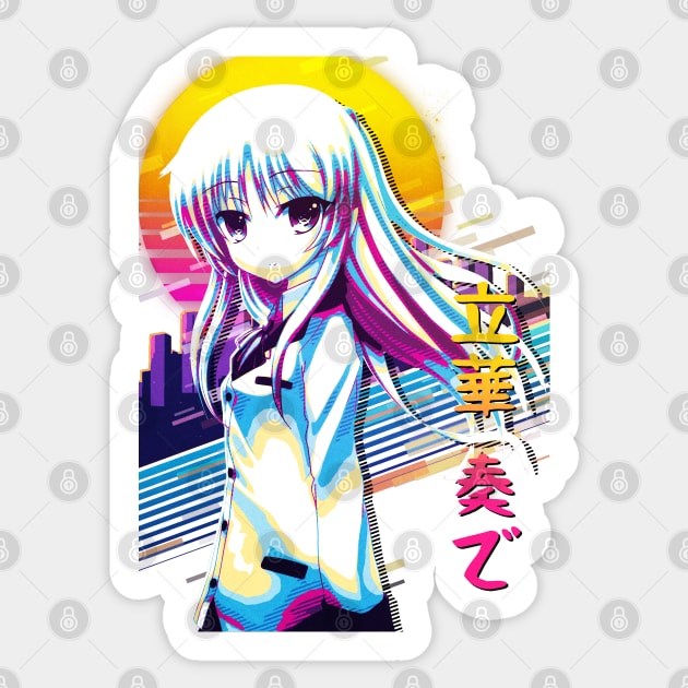Kanade Tachibana - Angel Beats! - Kanade Tachibana - Sticker | TeePublic