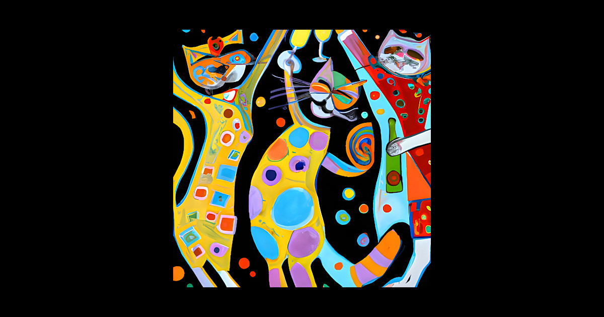 Cats in Ecstasy - Cat - Posters and Art Prints | TeePublic