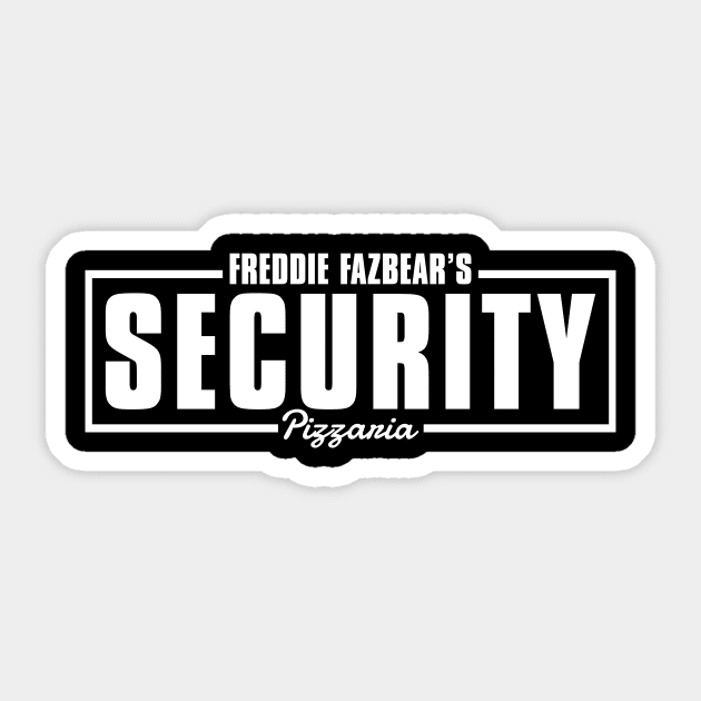 Freddie Fazbear's Security - Five Nights At Freddys - Sticker | TeePublic